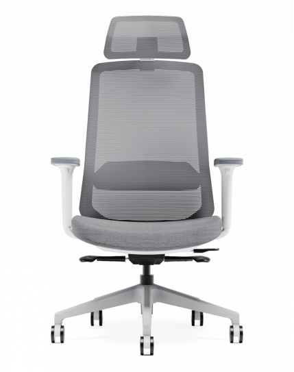 GEO Silver Grey Ergonomic Executive Chair | IDWorkspace Office Furn...