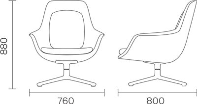 Archini Alger Lounge Sofa | IDWorkspace Office Furniture